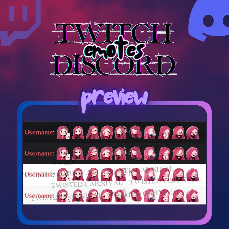 Red Menace Twitch/discord Emote Pack - - Digital Download - - Etsy