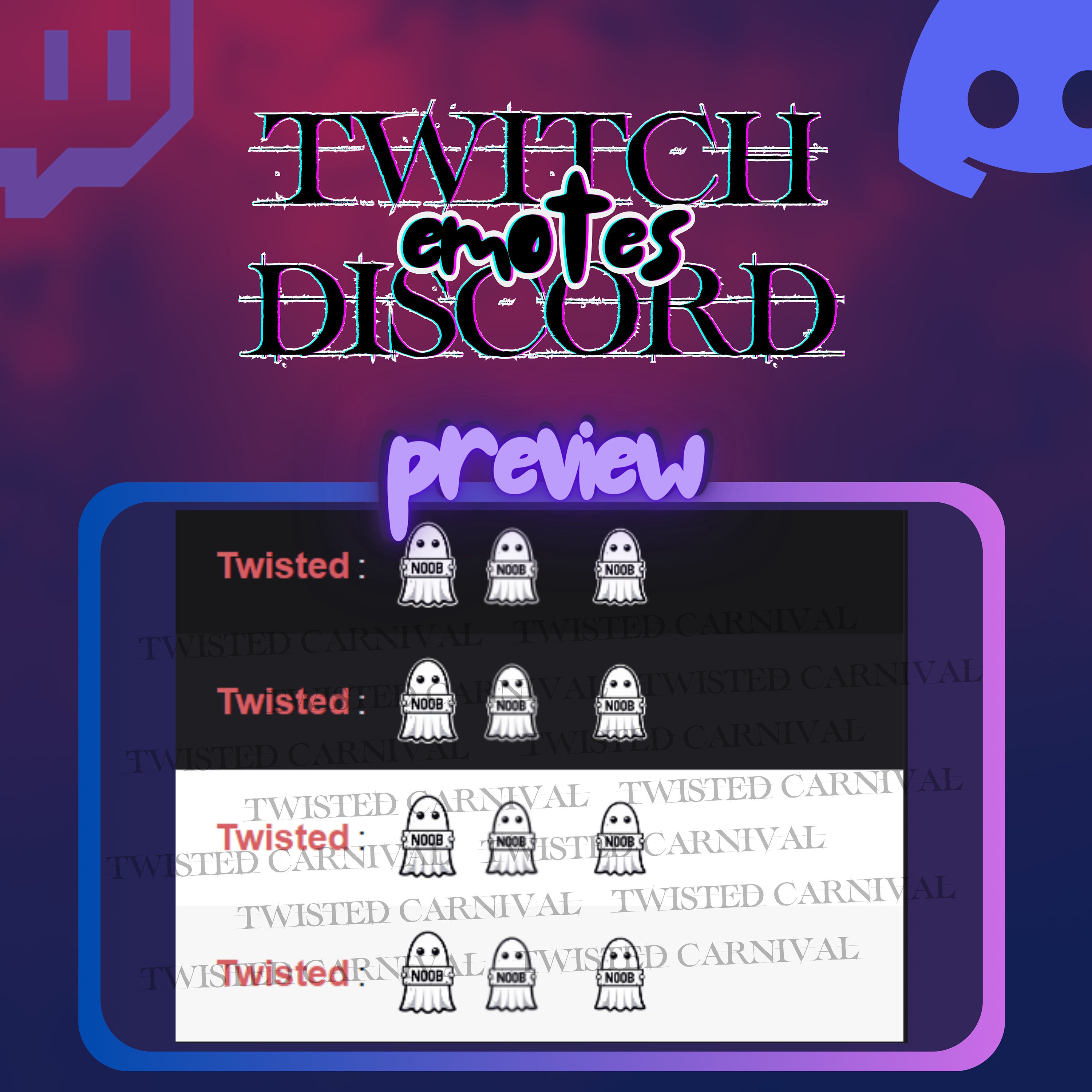 Noob Ghost Twitch/discord Emote - Animated Emote - - Digital Download ...