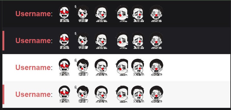 Clownry Cheer Twitch/discord Emote Pack High Quality Digital Download ...