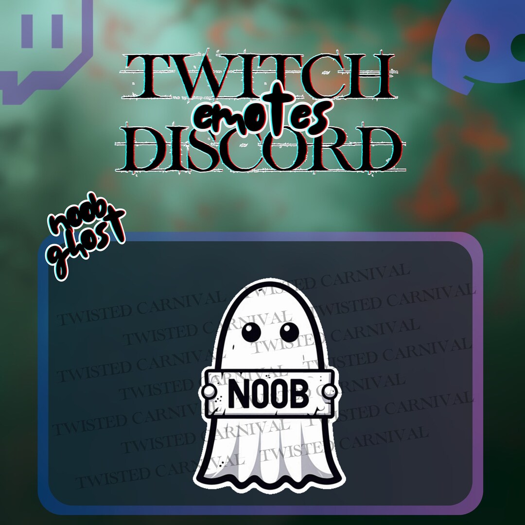 Noob Ghost Twitch/discord Emote Animated Emote High Quality Digital ...