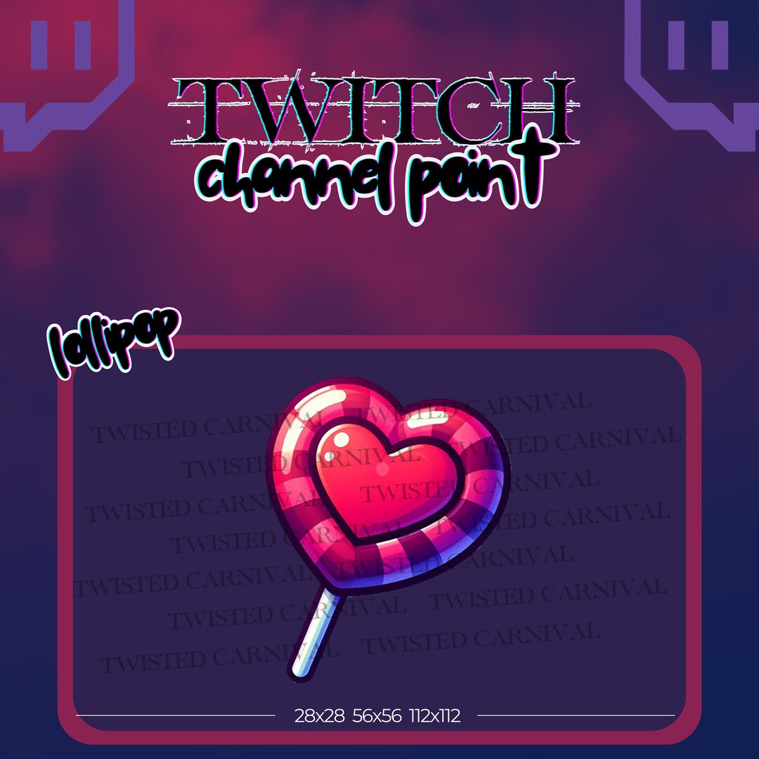 Lollipop Twitch Channel Point - - Digital Download - - Etsy