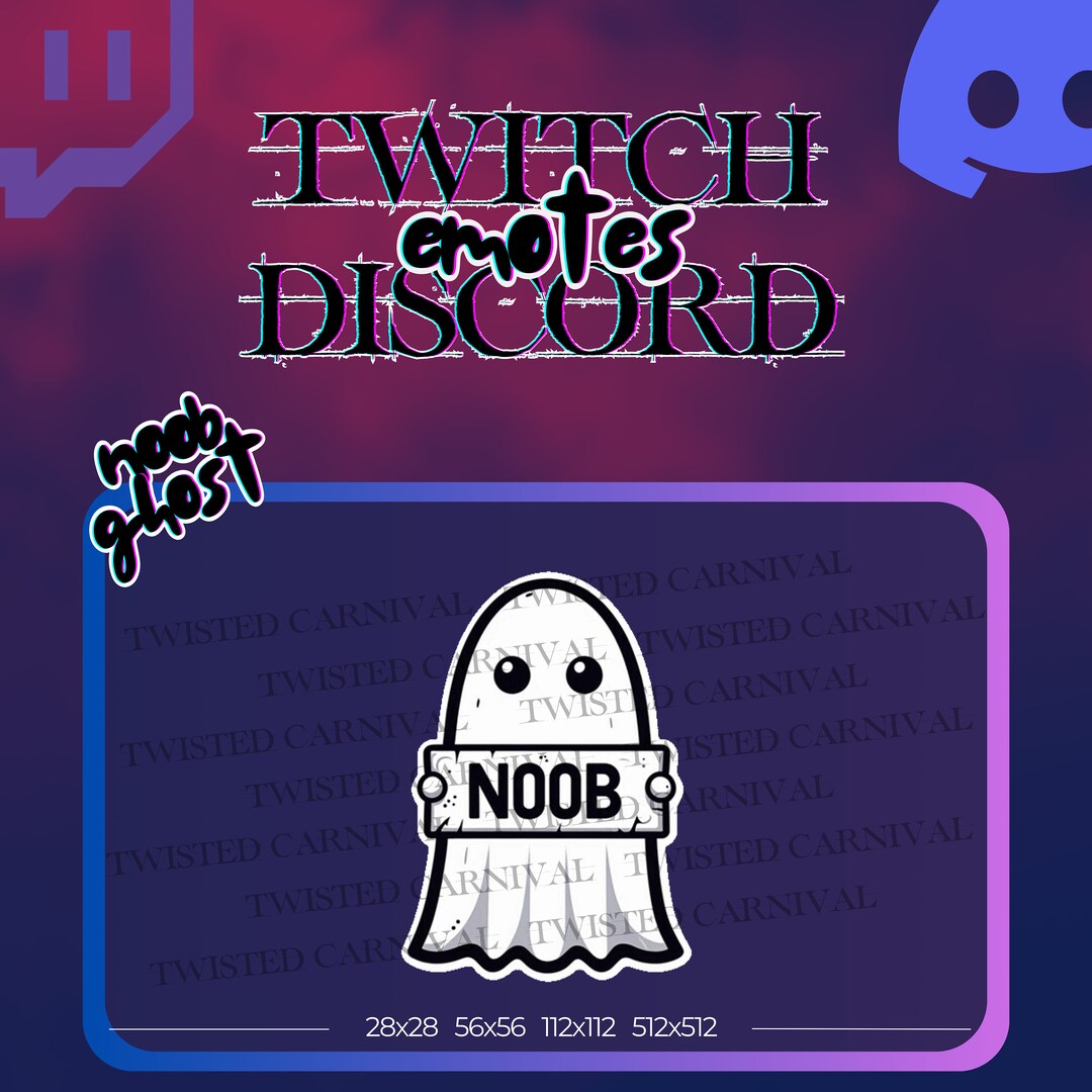 Noob Ghost Twitch/discord Emote - Animated Emote - - Digital Download ...