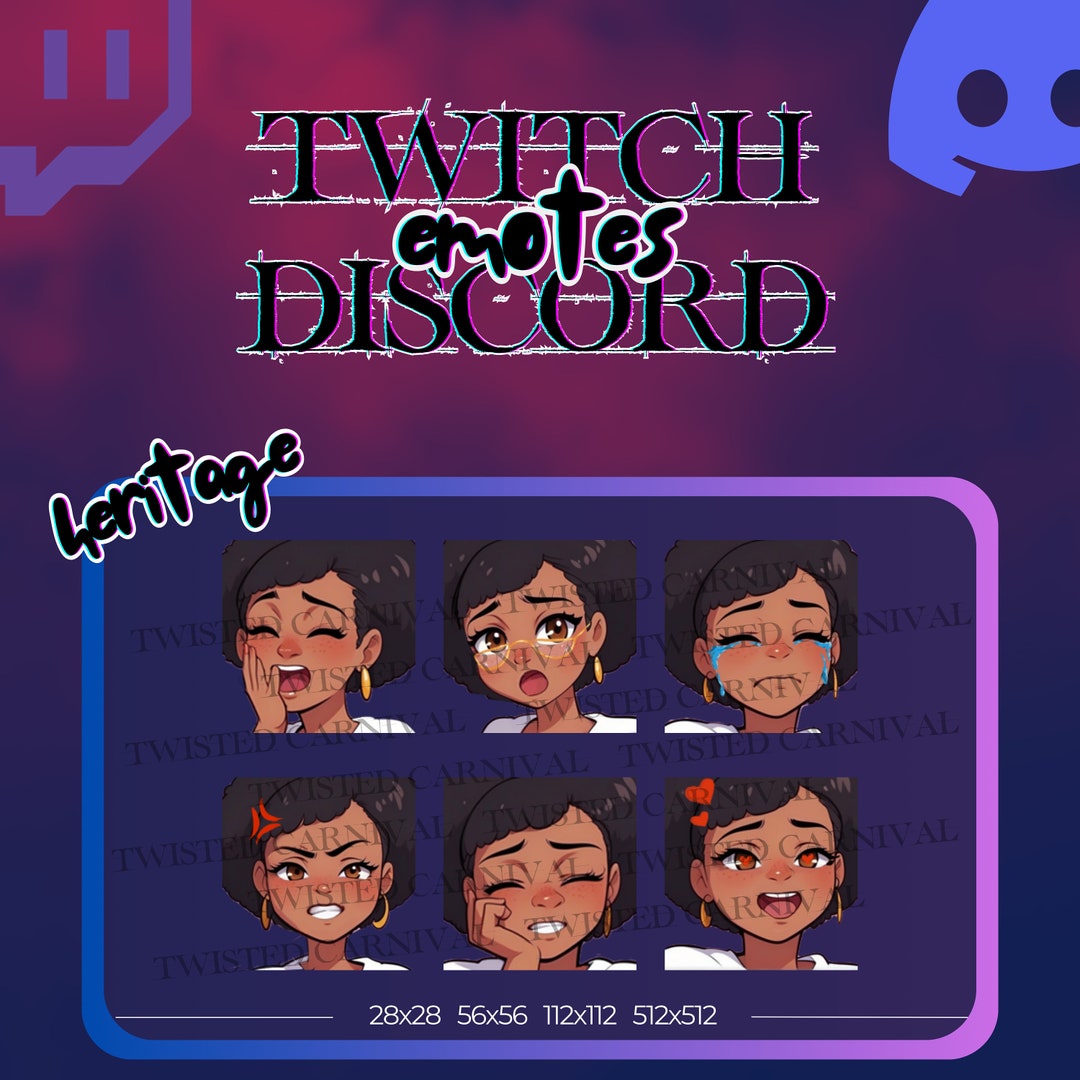 Heritage Twitch/discord Emote Pack - - Digital Download - - Etsy