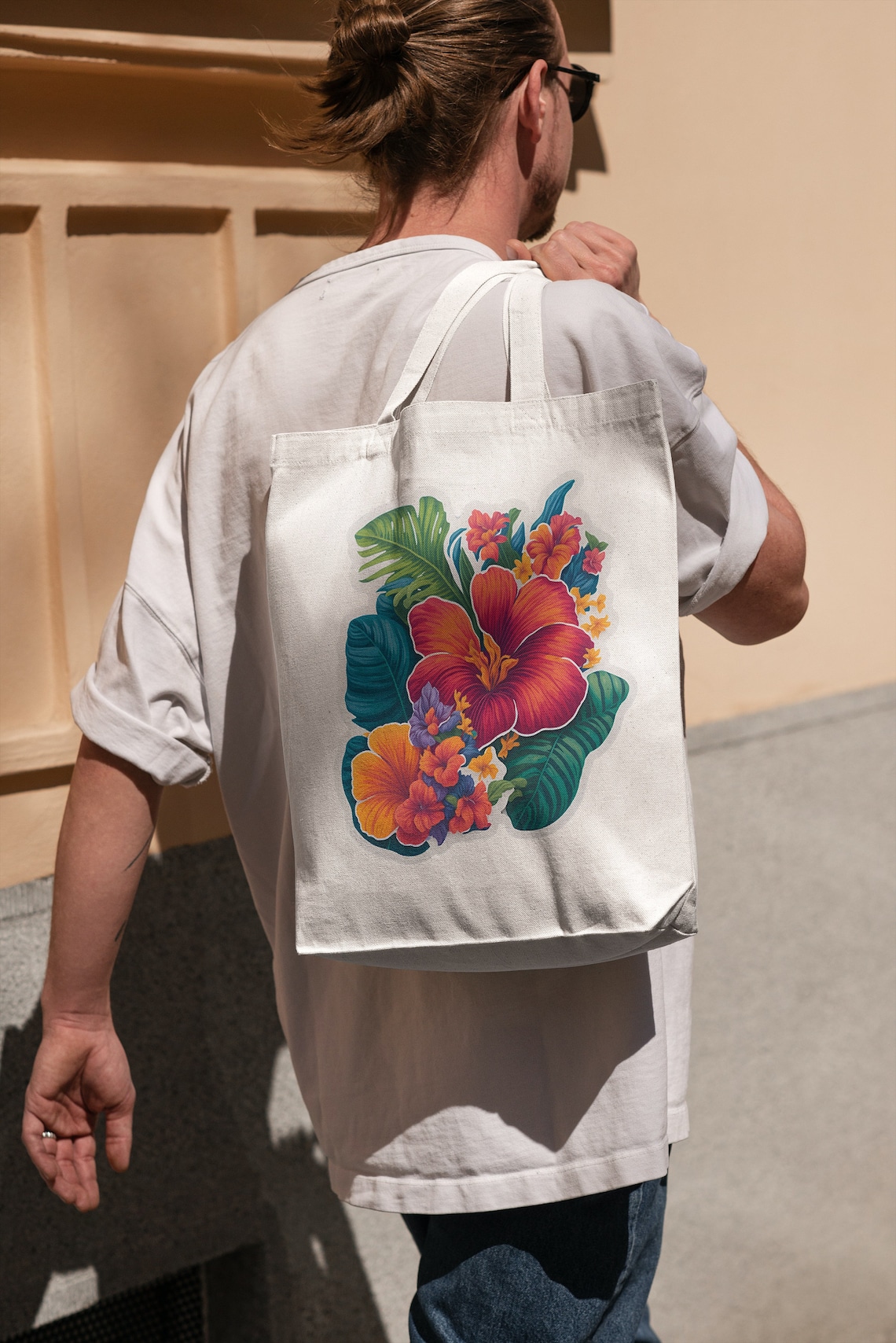 A Vibrant Tropical Hawaii Flower Stickers, Bright Colors. - Etsy