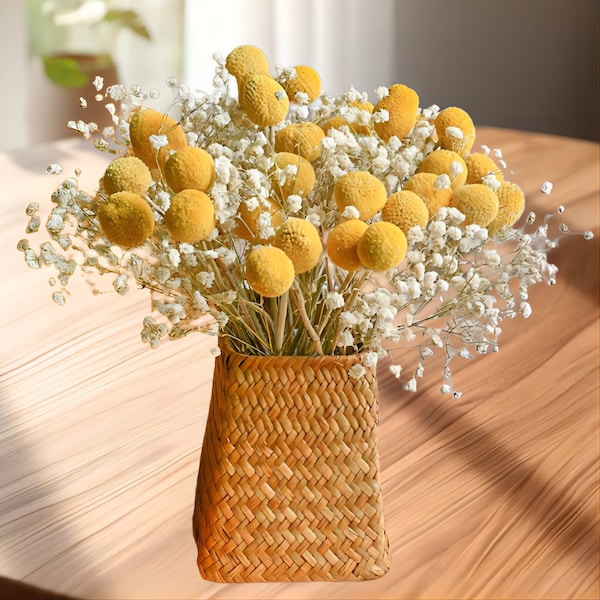 Yellow Dried Flowers - Etsy