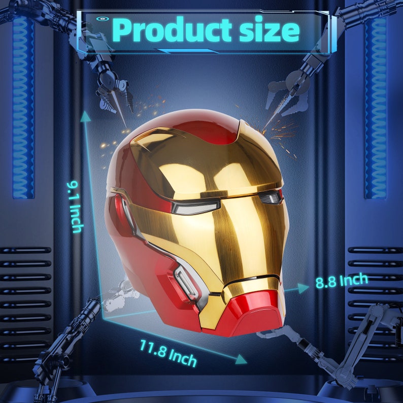 Iron Man MK50 Iron Man Voice Control Helmet - Tony Stark Helmet - Iron ...