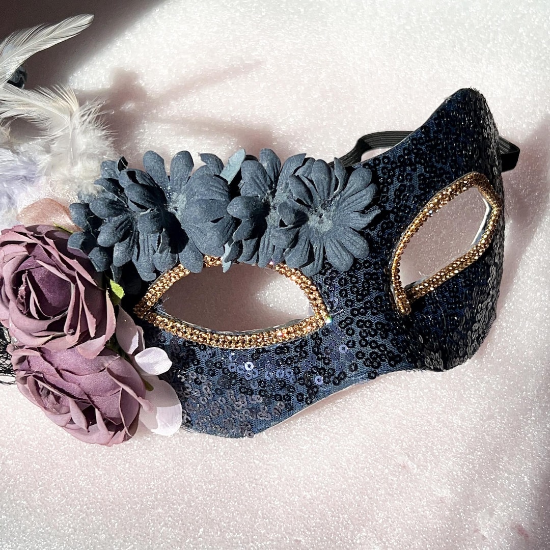 Black Lace Mysterious Mask – Must-have for Masquerade/halloween/gothic ...