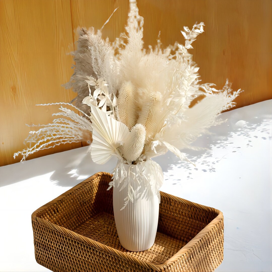 Dried Flower Bouquet Pampas Fan Bouquet Dried Flower - Etsy