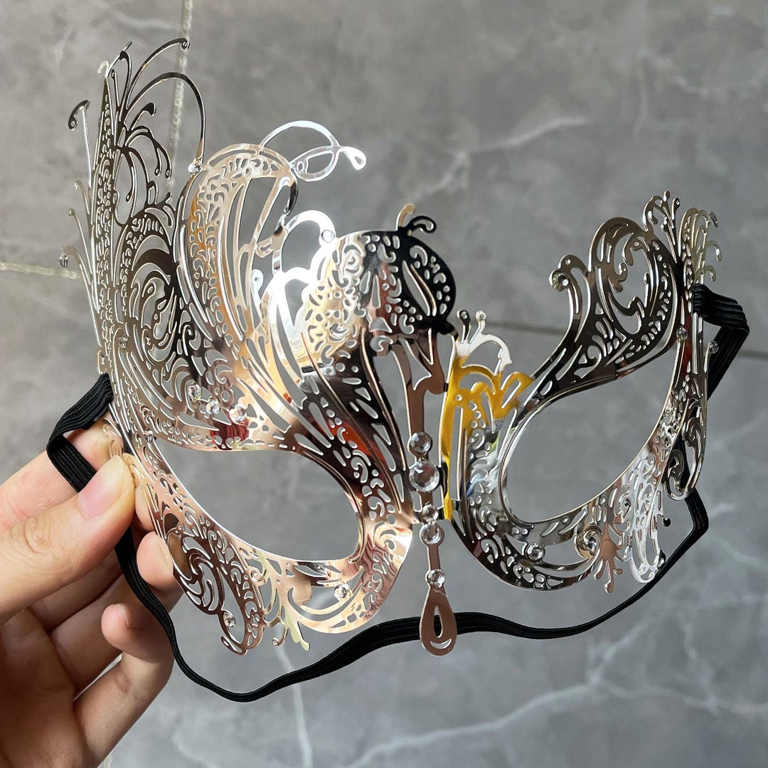 Steampunk Couple Masks, Metal Masquerade Masks, Matching Venetian ...