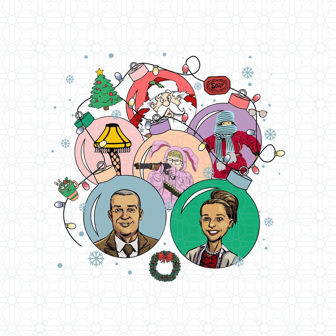 A Christmas Story Characters Png, Funny Ralphie Christmas Png, Retro ...