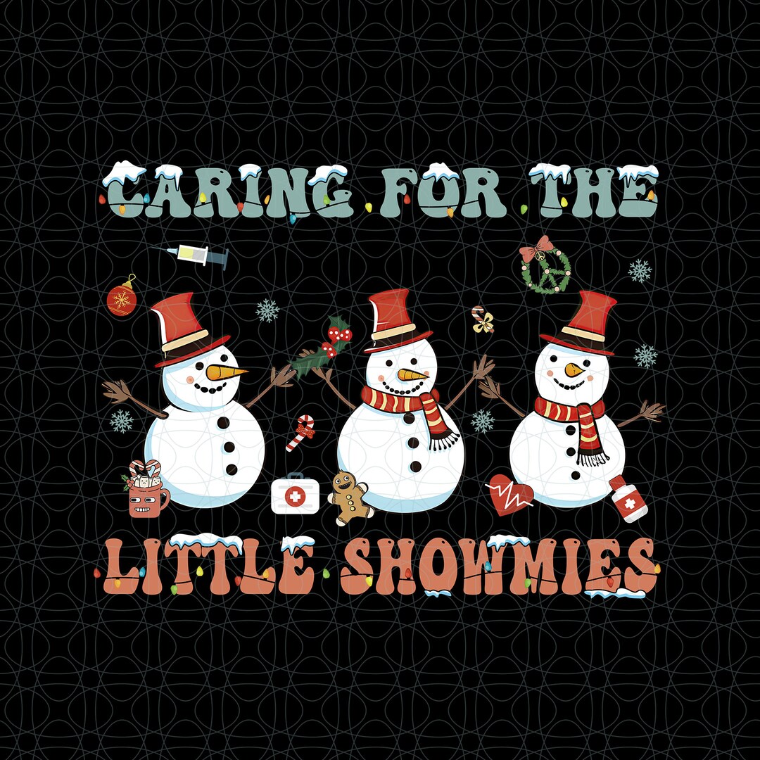 Pediatric Nurse Christmas Png, Caring for the Cutest Little Snowies Png ...