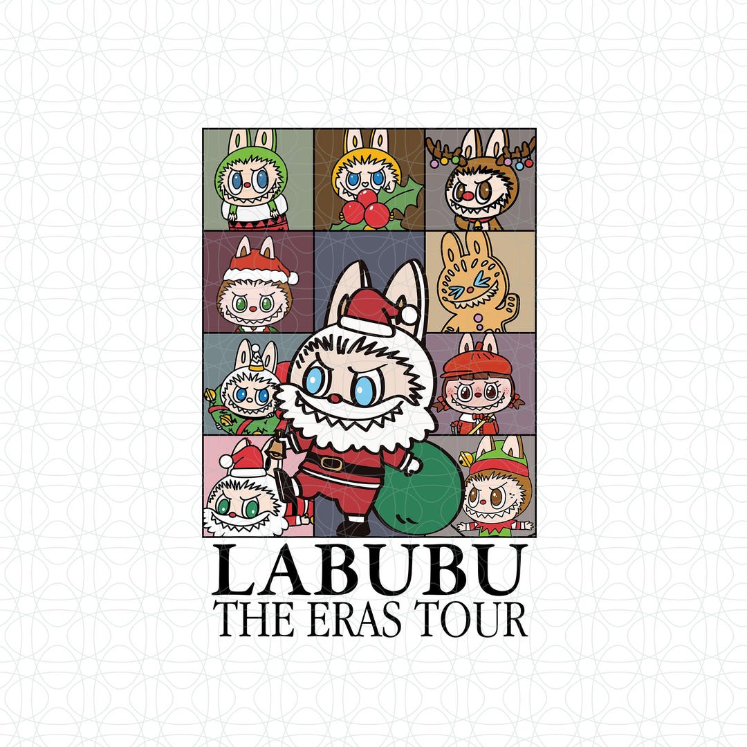 Labubu the Tour Christmas Png, Xmas Labubu Png, Cute Labubu, Lovely ...