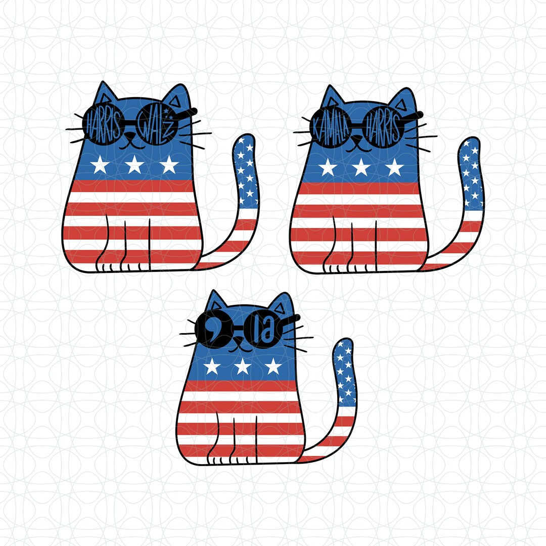 Cat Lady for Harris Walz Png, Cat Harris Walz Png Bundle, Harris for ...
