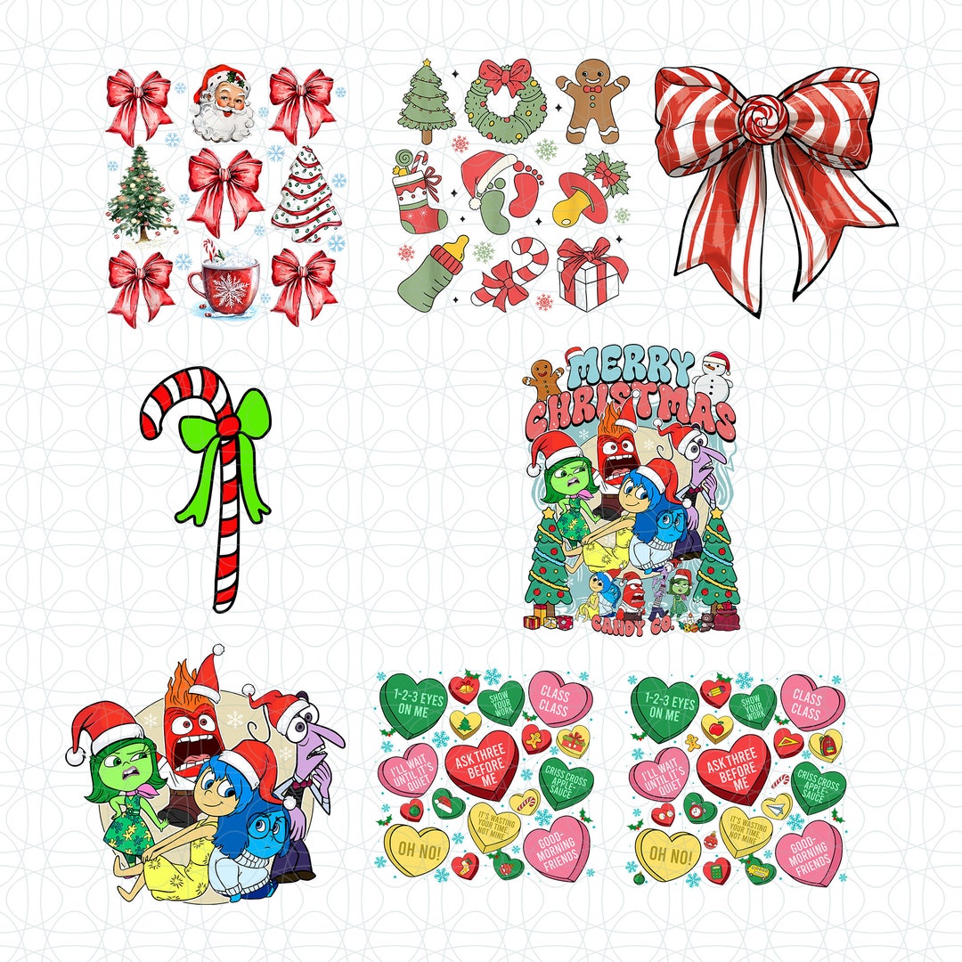 8 Christmas Candy Png Bundle, Candy Cane Png, Christmas Sweets, Sweets ...