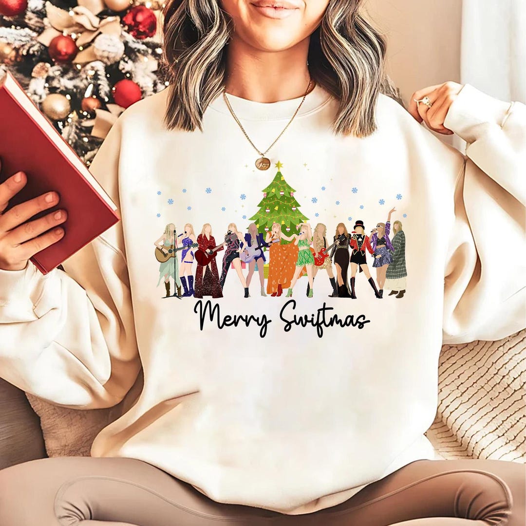 Merry Swiftmas Christmas Tree Farm PNG, the Eras Christmas PNG, Tay ...