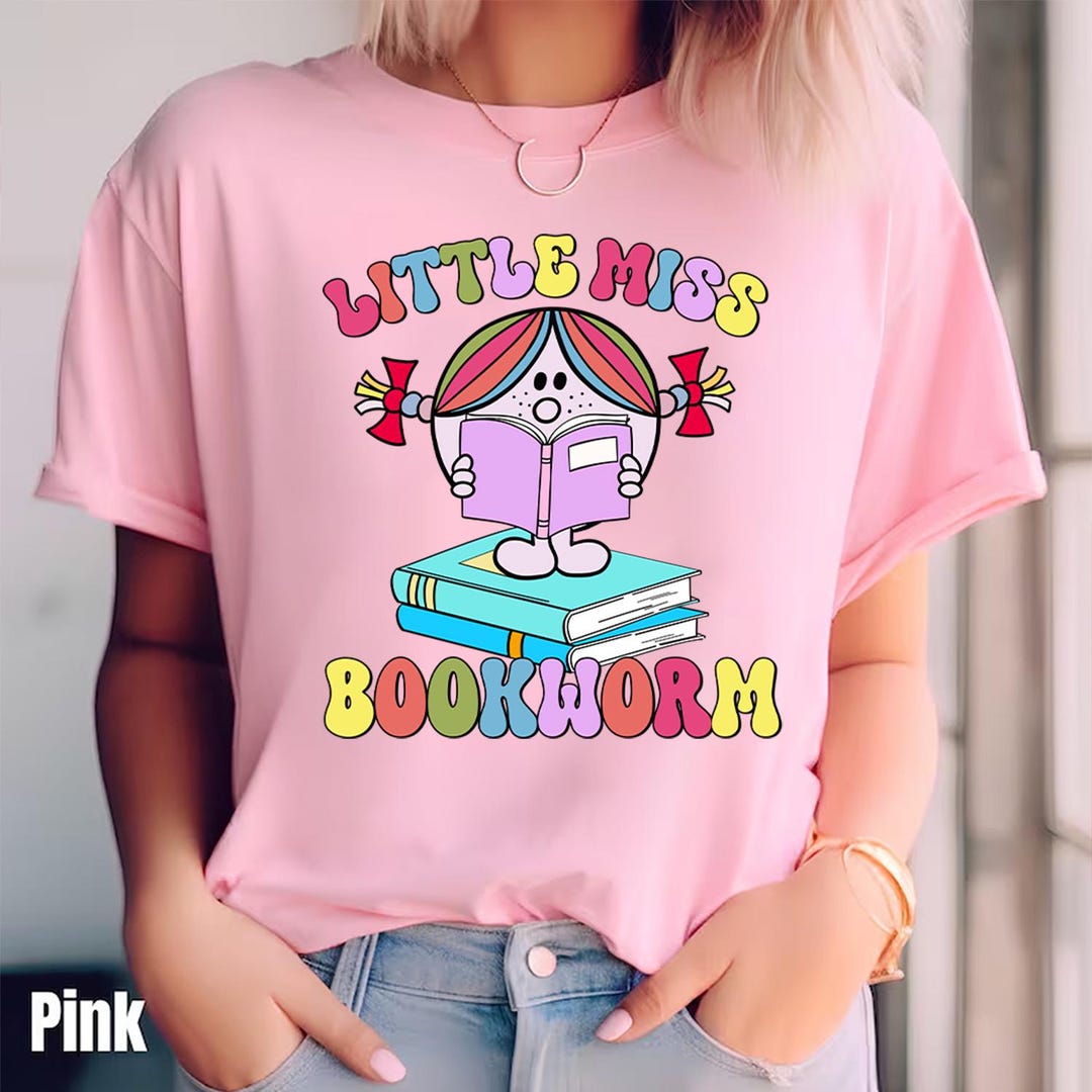Reading Book Lover Png, Little Miss Bookworm Png for Book Addict ...