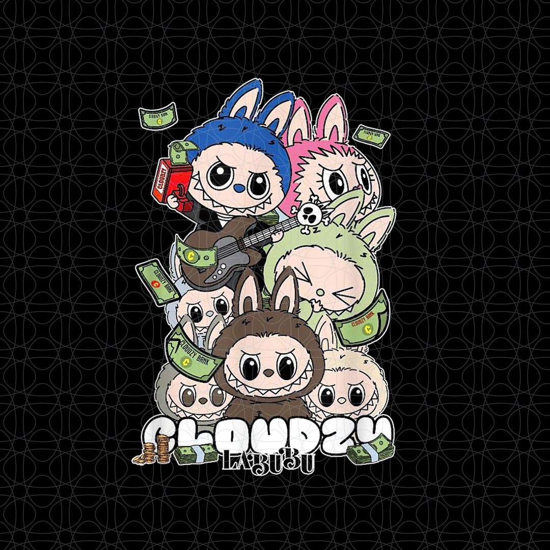 Funny Cloudzy Labubu Cute Png, Labubu the Monsters Png, Labubu Png ...