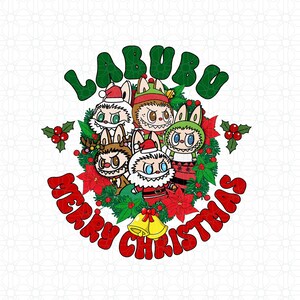 Merry Christmas Labubu Png, Labubu Monster Png, Labubu Christmas Png ...