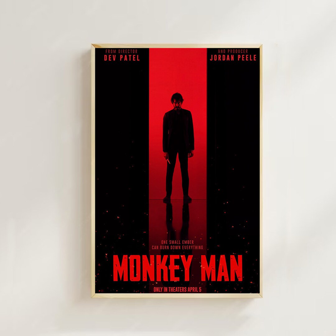 Monkey Man (2024)--movie Poster Art Printing,home Decor,art Poster for ...