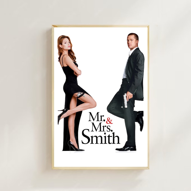Mr and Mrs Smith Poster - Etsy