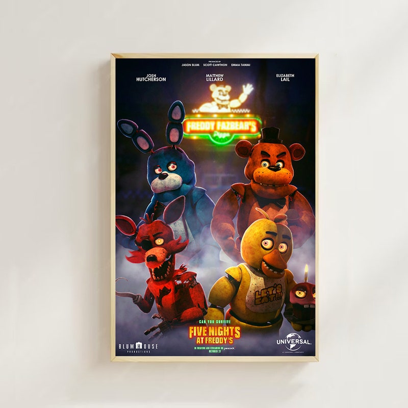 Five nights at freddy's poster - Etsy México