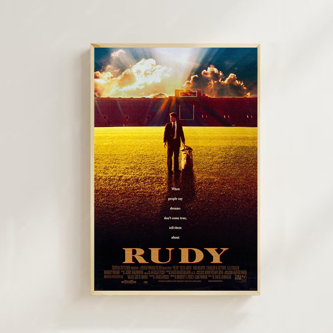 Rudy (1993)--movie Poster(regular Style) Art Prints,home Decor,vintage ...