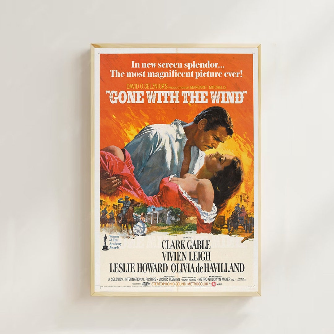 Gone With the Wind- Movie Poster (regular Style) Art Prints,home Decor ...