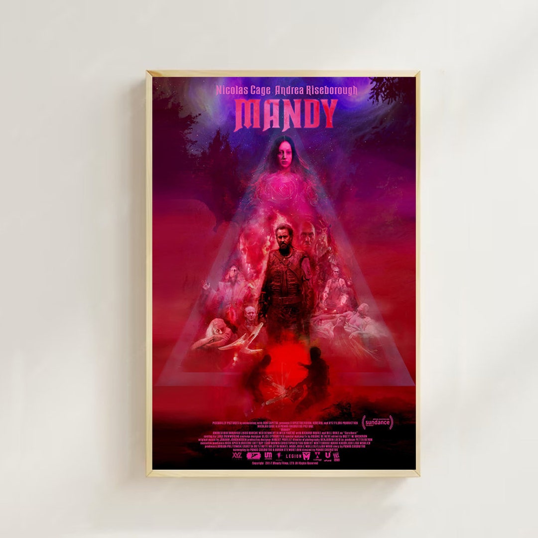 Mandy (2018) Movie Poster: Canvas Art Print, Home Decor,room Decor,wall ...