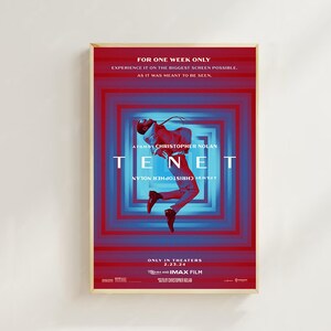 Tenetmovie Poster Art Printing,home Decor,art Poster for Gift, Vintage ...