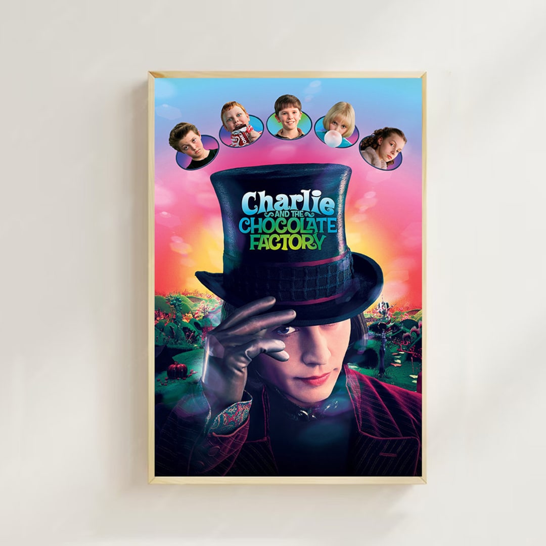 Charlie and the Chocolate Factory--movie Poster Art Printing,home Decor ...