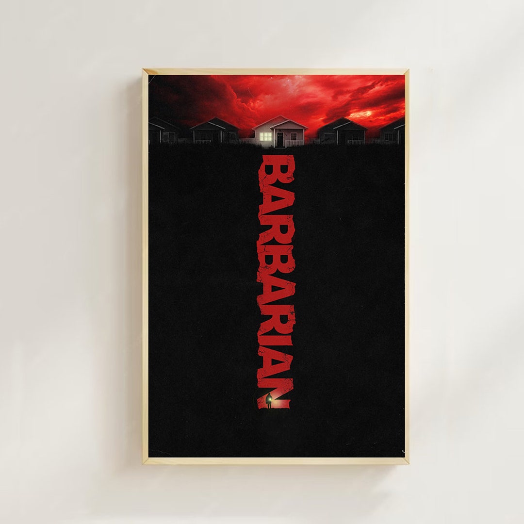 Barbarian (2022) Movie Poster: Vintage Film Art Canvas Printhome Decor ...