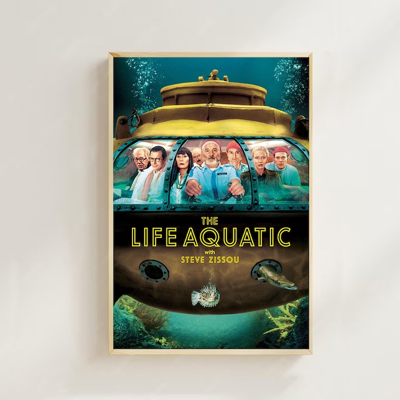 Life Aquatic Poster - Etsy
