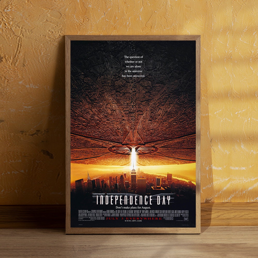 Independence Day 1996 Movie Poster regular Style Art - Etsy