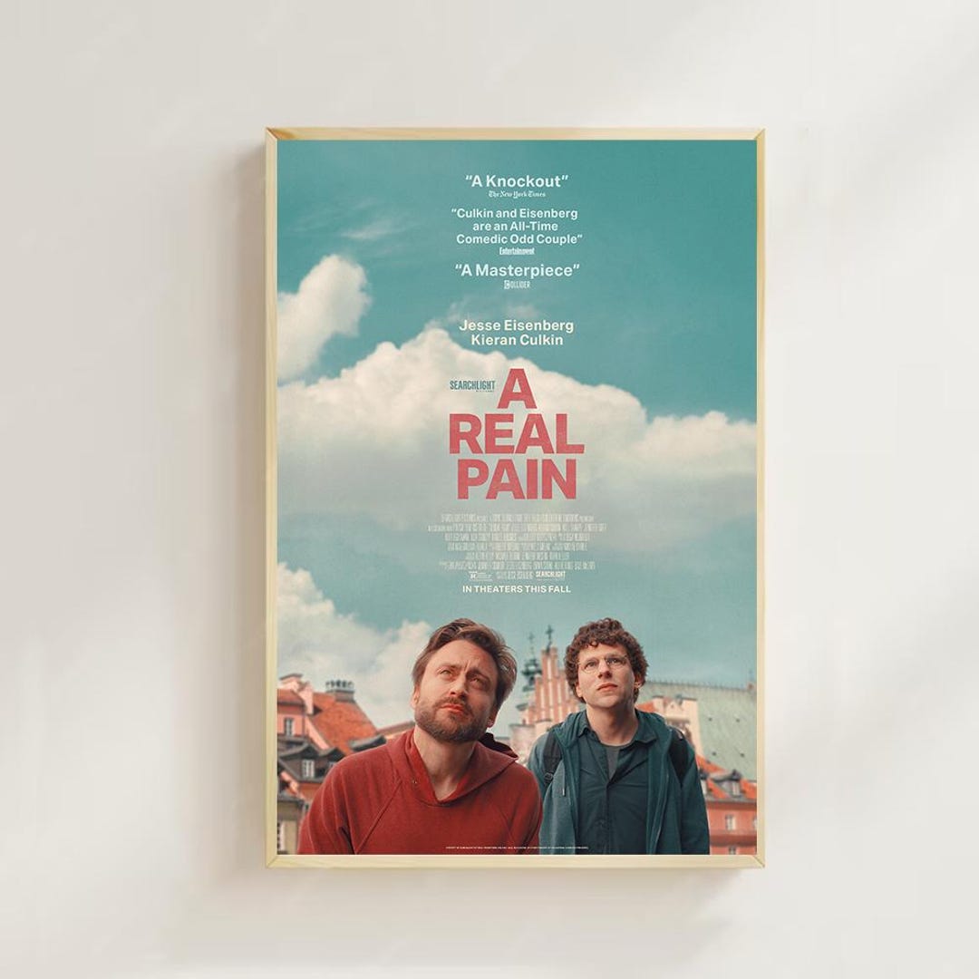 A Real Pain (2024)--movie Poster(regular Style) Art Prints,home Decor ...