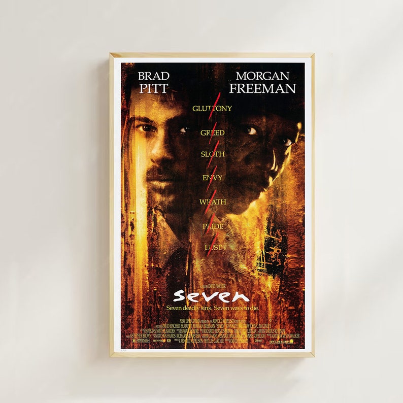 Se7en Movie Poster regular Style Art Printshome Decor Art - Etsy