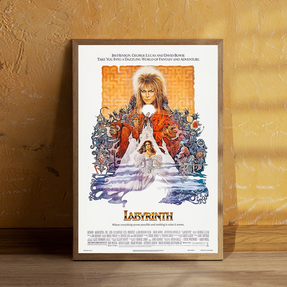 Labyrinth 1986 Movie Poster regular Style Art Prints,home Decor, Art ...