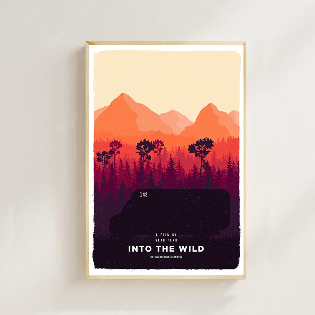 Into the Wild Movie Poster: Vintage Film Art Print,room Decor,wall Art ...