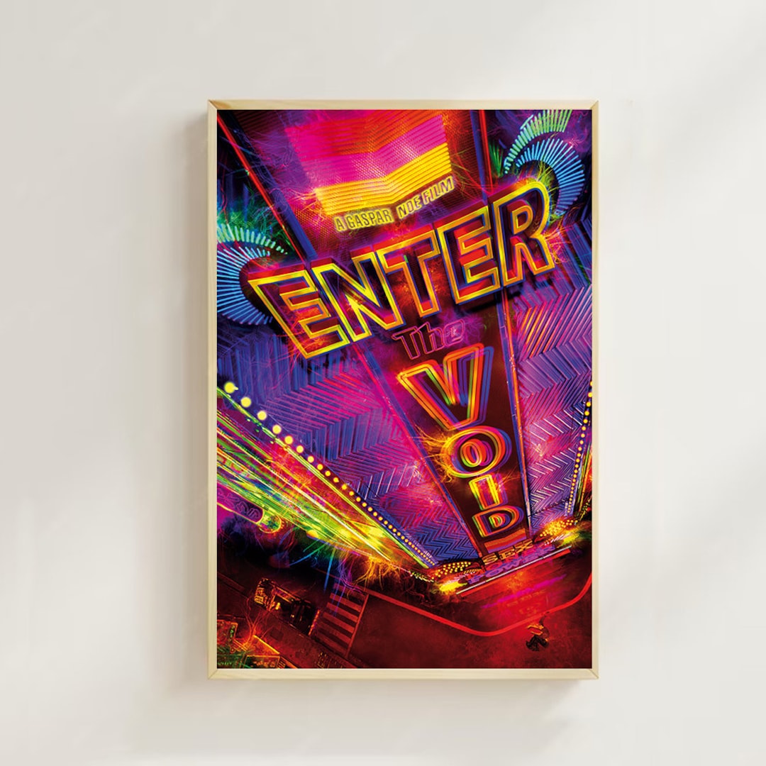 Enter the Void Movie Poster: Neon Canvas Art Print,room Decor,wall Art,poster Gift,film Fan ...