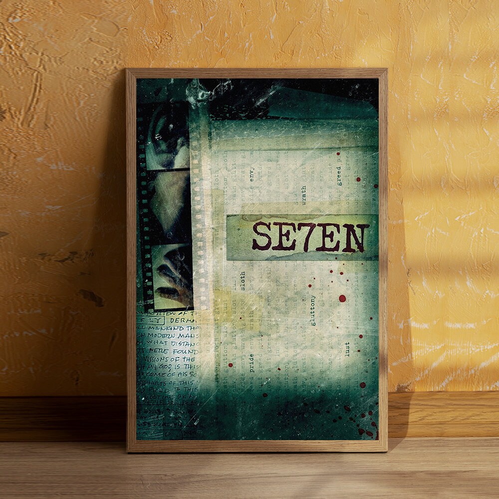 Se7en Movie Poster regular Style Art Printshome Decor Art - Etsy