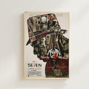 Se7en- Movie Poster (regular Style) Art Prints,home Decor, Art Poster ...