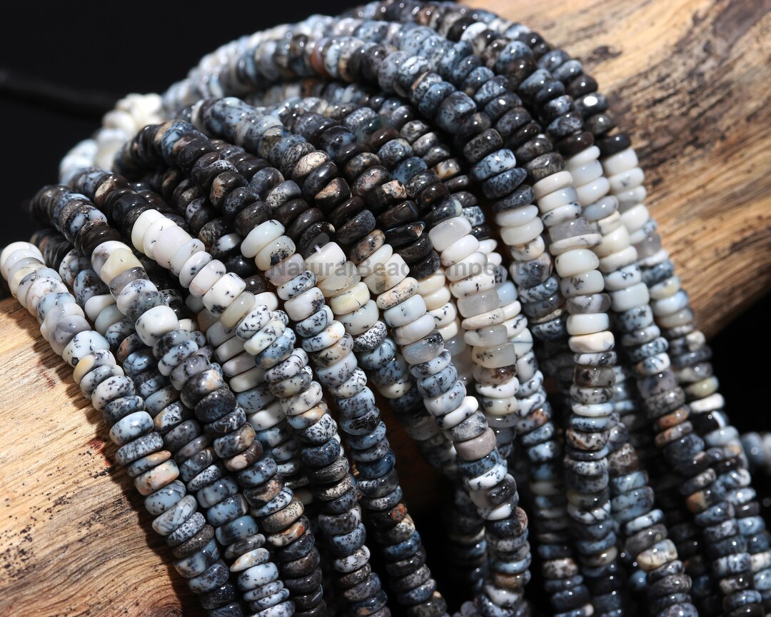 Natural Multi Peru Opal Smooth Heishi Tyre Shape Beads, Multi Peru ...