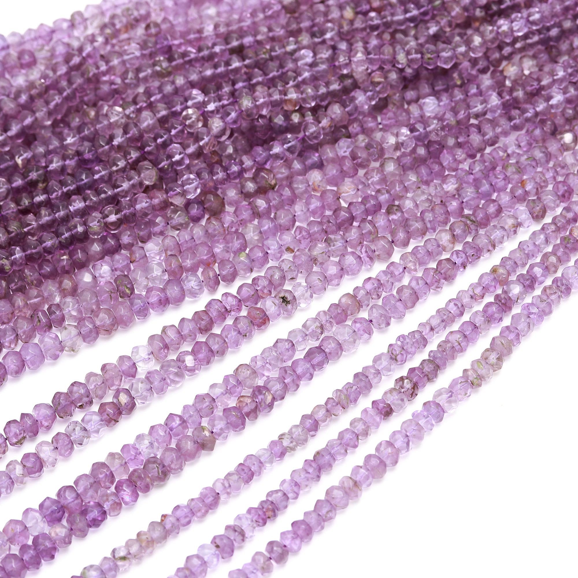 Natural Brazil Amethyst Beads Faceted Rondelle Beads 5mm - Etsy