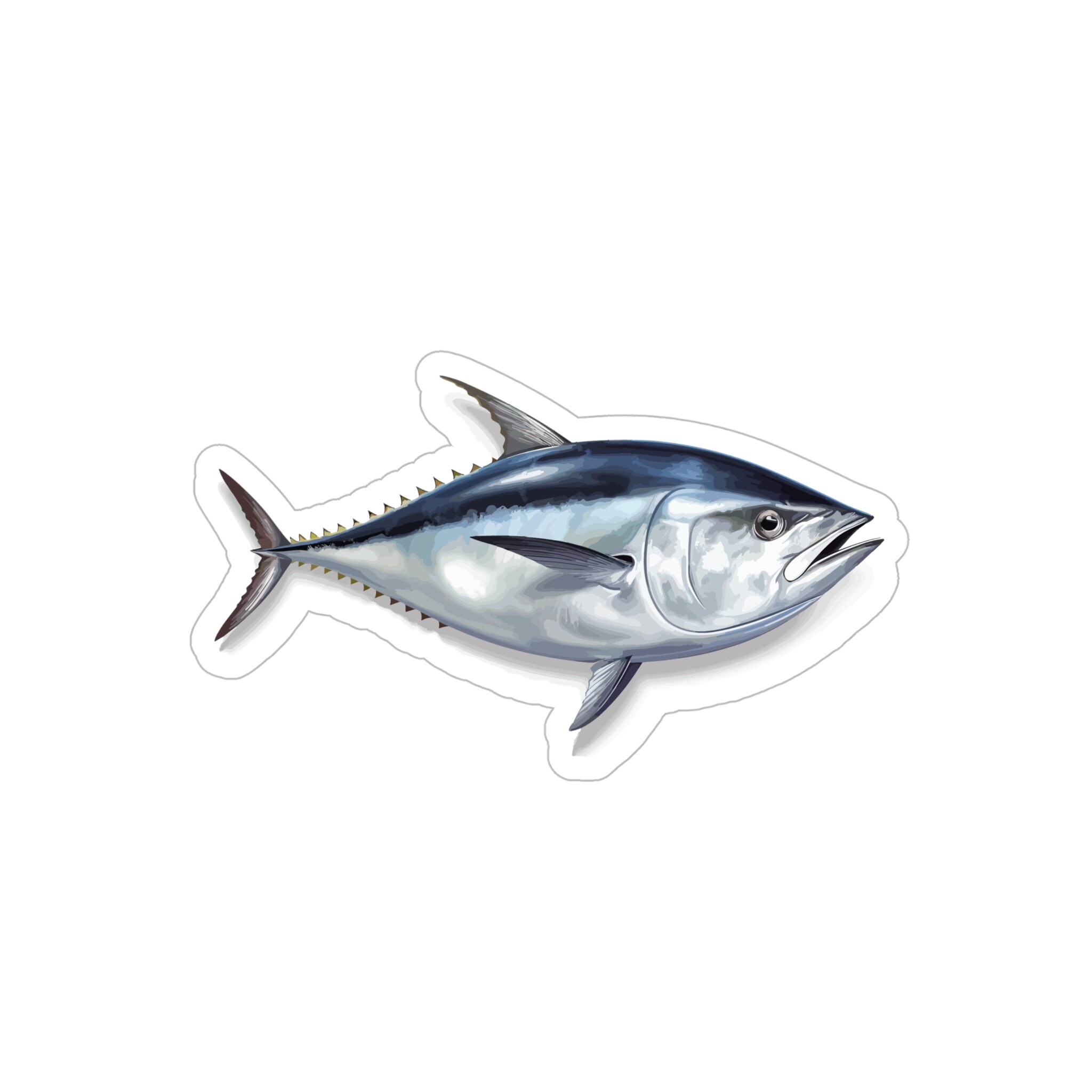 Blue Fin Tuna Transparent Outdoor Stickers, Die-cut, 1pcs - Etsy