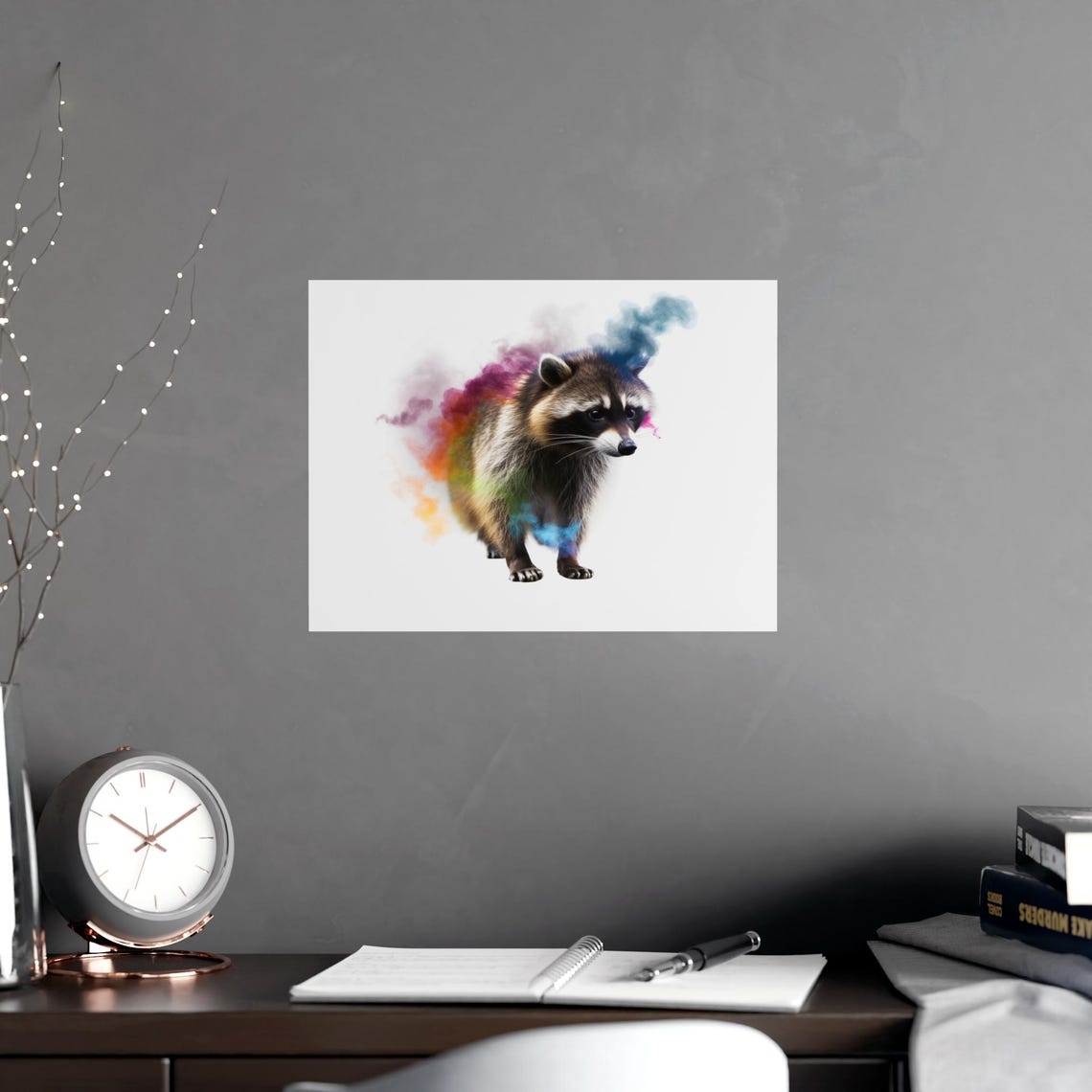 Majestic Racoon Horizontal Matte Posters, Wall Art - Etsy