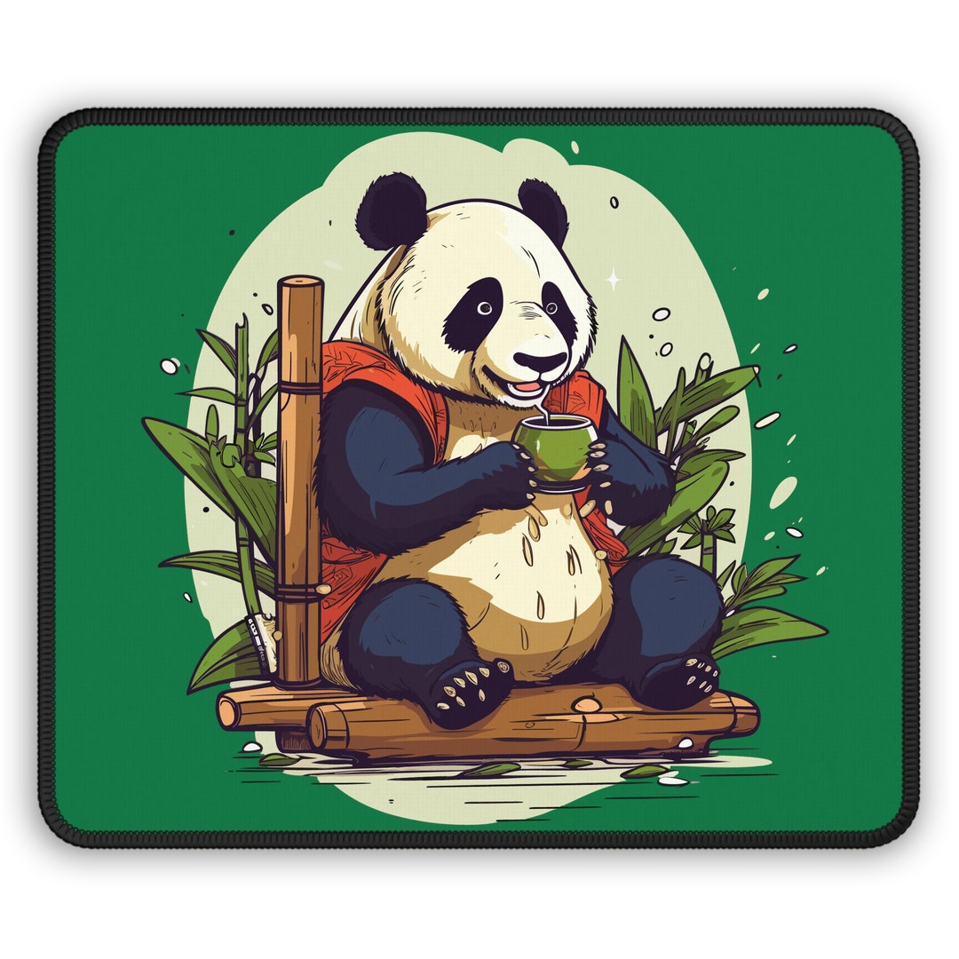 Panda Drinking Sake Gaming Mouse Pad - Etsy