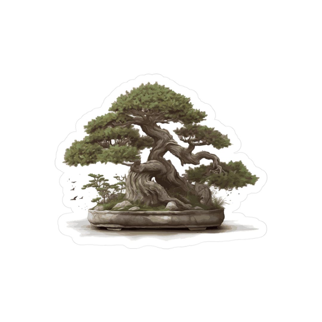 Bonsai Tree Vinyl Decal, Nature-inspired Sticker - 4 Sizes Available - Etsy