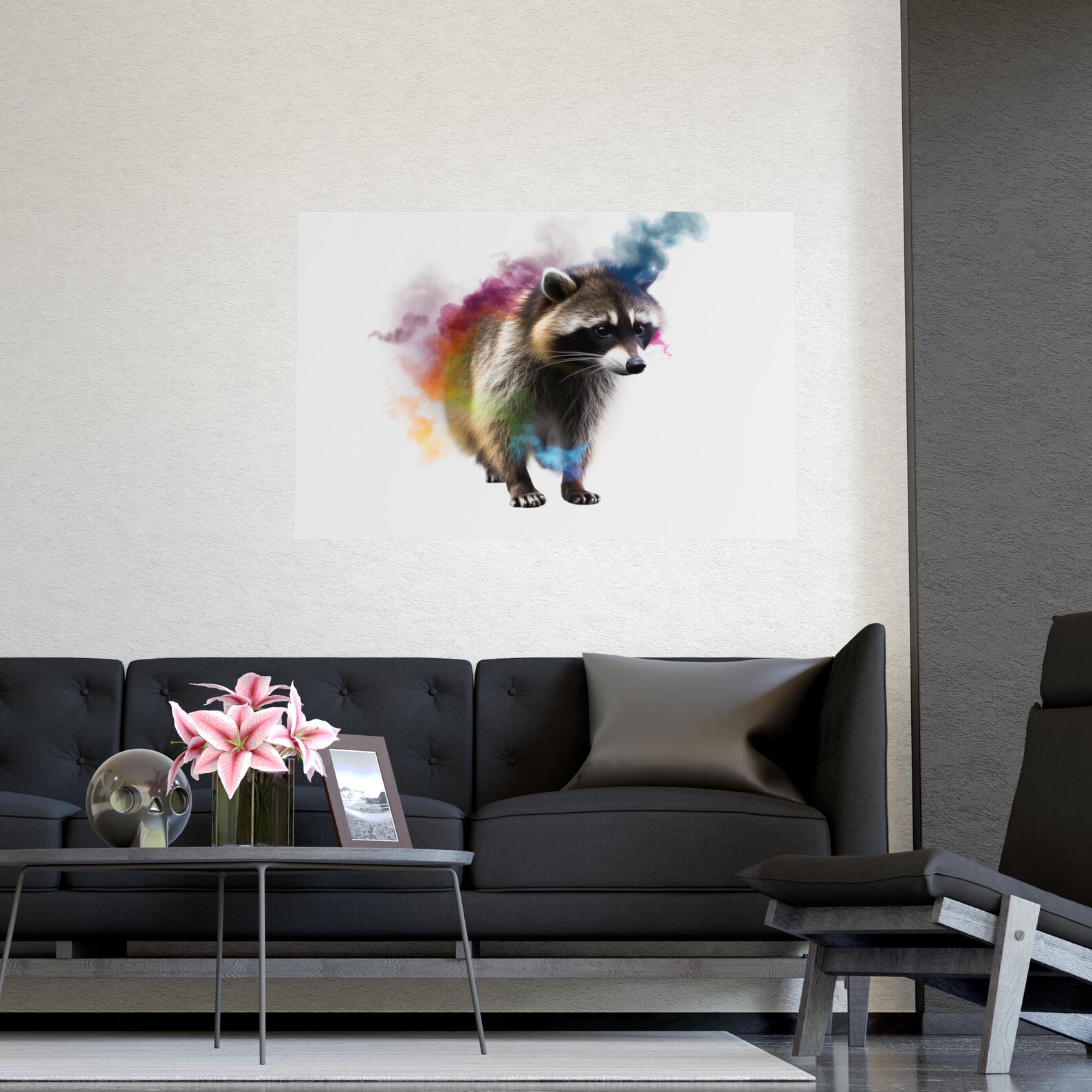 Majestic Racoon Horizontal Matte Posters, Wall Art - Etsy
