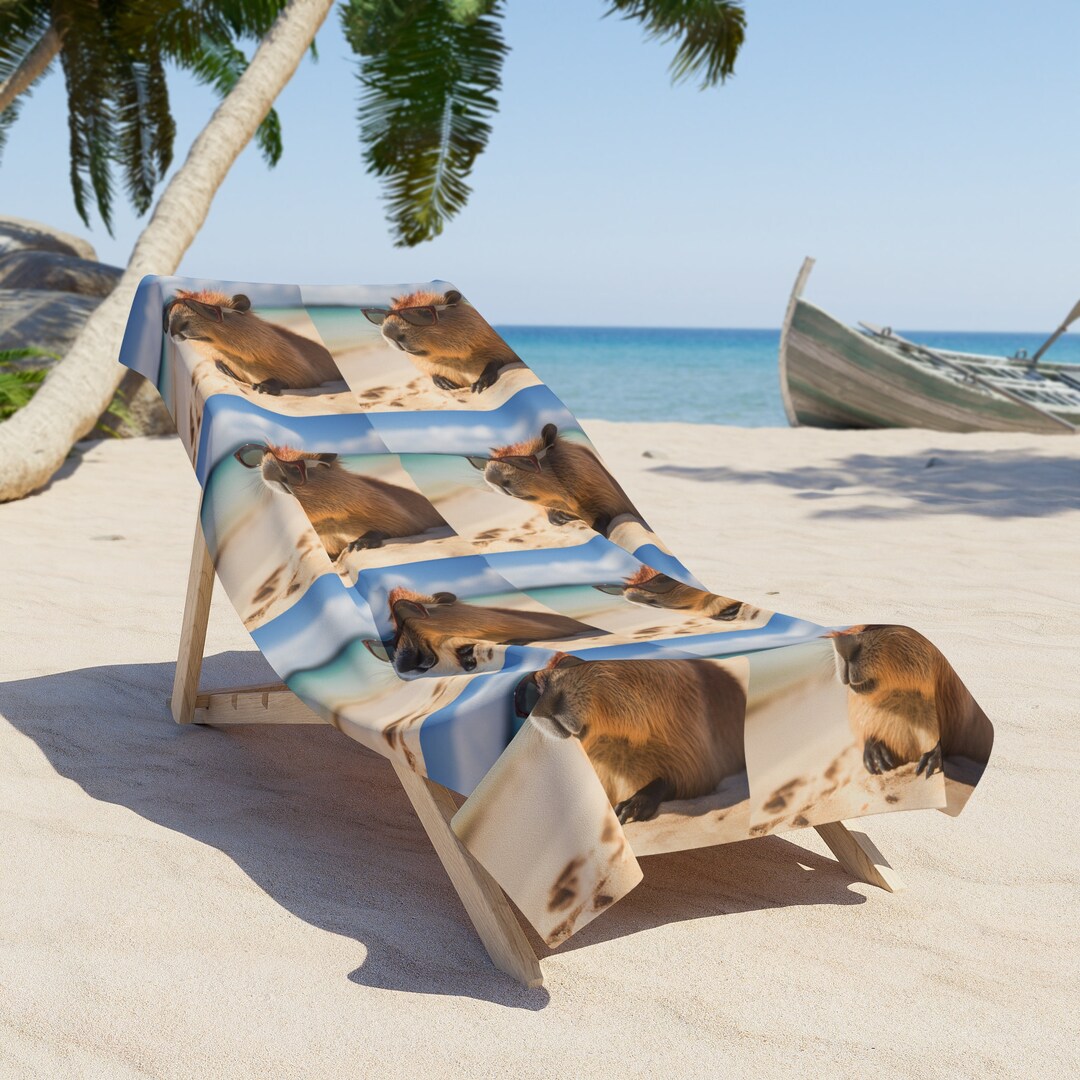 Capybara Beach Towel - Etsy