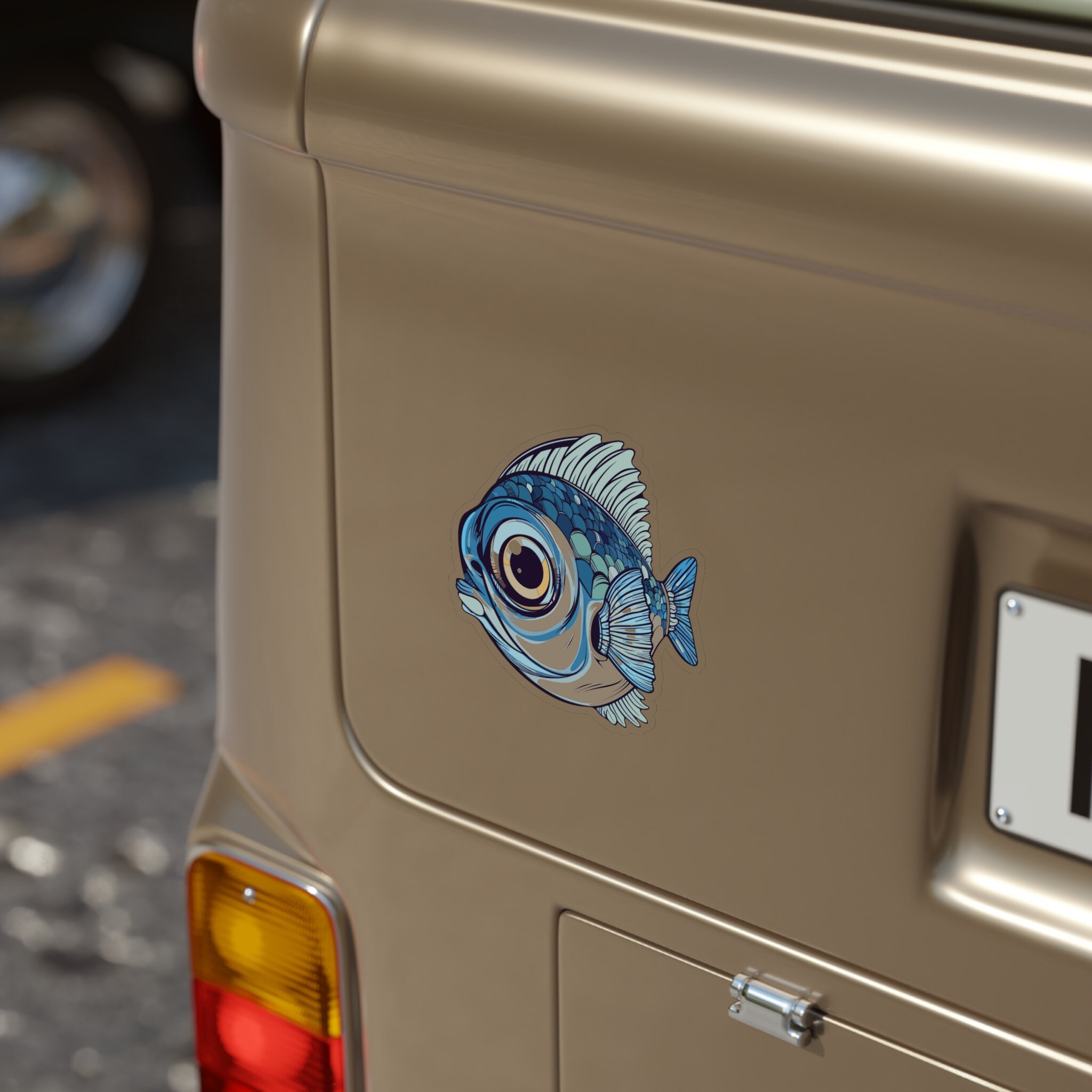 Grumpy Big Eye Emperor Transparent Outdoor Stickers, Die-cut, 1pcs - Etsy