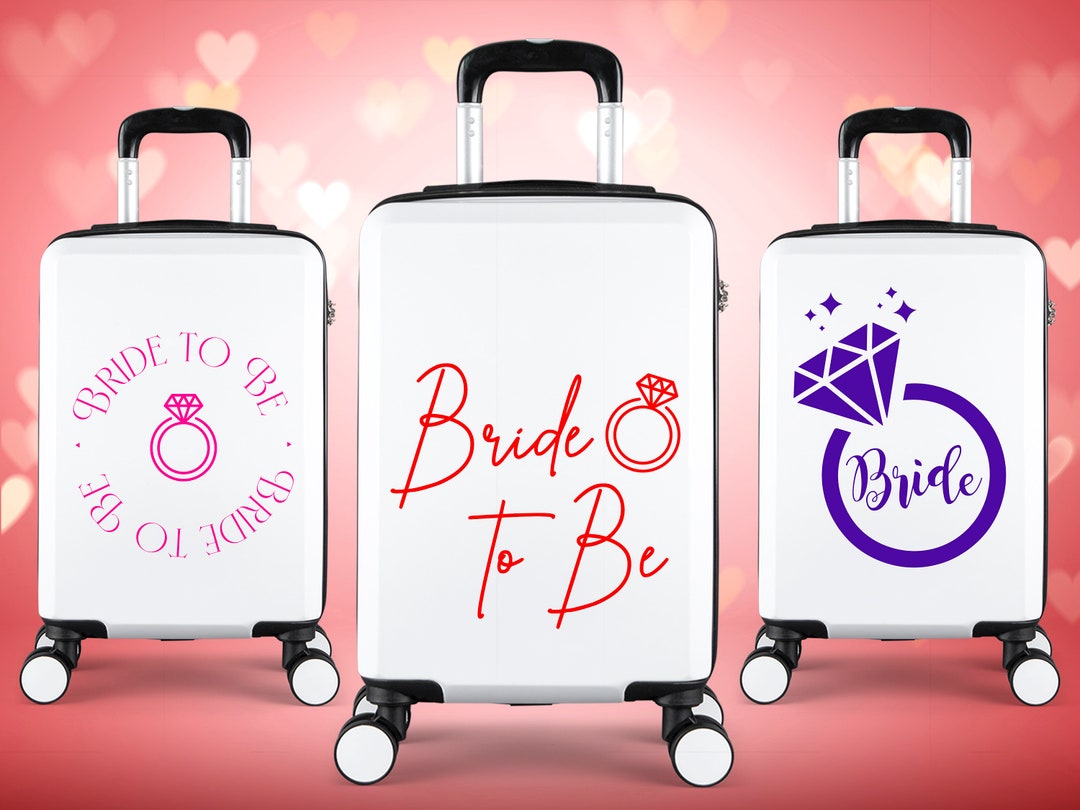 Personalised Bride to Be Suitcase, CABIN Luggage, Small, Perfect for ...